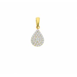 Adelia&acute;s ADELIA ́S Damen Kettenanh&auml;nger "Damen Gold Schmuck 585 Gold Anh&auml;nger mit Zirkonia", mit Zirkonia, Gold, gold, Gold, Schmuckanh&auml;nger, mit Zirkonia