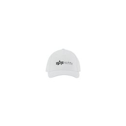 Herren Trucker Cap "Alpha Cap", wei&szlig;, Alpha Industries, Obermaterial: 100% Baumwolle, Caps