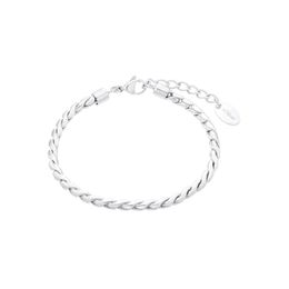 s.Oliver Damen Armband "Classic Chic", 20cm, Edelstahl, silber, Edelstahl, Armbänder