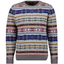 Ragman Herren Rundhalspullover, bunt, Gr. XXL, 80% Wolle 20% Nylon, Pullover