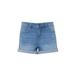 oxmo Damen Shorts "Jeansshorts OXAndreja", blau, Gr. L, Obermaterial: 98% Baumwolle CO. 2% Elasthan EL., Hosen