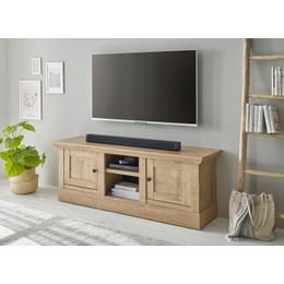 Lowboard Home Affaire, B:152cm H:55cm T:42cm, braun, Holzwerkstoff, Wohnzimmer, Sideboards, "Cornwall, Unterschrank im Landhausstil, Kommode, Eiche