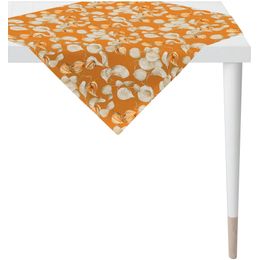 Mitteldecke Apelt, B:100cm L:100cm, orange, Baumwolle, Polyester, Tischdecken, "3400"