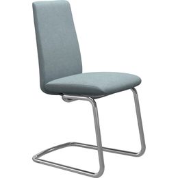Polsterstuhl stressless, B:53cm H:92cm T:59cm, blau, Microfaser DINAMICA (88% Polyester, 12% Polyurethan), Esszimmer, Stühle, "Laurel", Low Back,