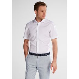 Eterna Herren Kurzarmhemd "SLIM FIT", wei&szlig;, Gr. 44, Popeline, 100% Baumwolle, Hemden, NON IRON (b&uuml;gelfrei)