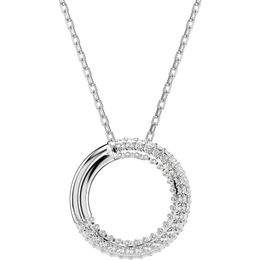 Swarovski Damen Kette mit Anhänger "Schmuck Geschenk Halskette Dextera", Metall, L: 57, silber, Metall, Halsketten, mit Swarovski Kristall