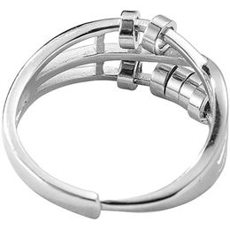 Firetti Damen Fingerring "Schmuck Geschenk Silber 925 Damenring Silberring Lucky Antistress", 3,5 g, Silber 925 (Sterlingsilber), 3mm, silber, Silber