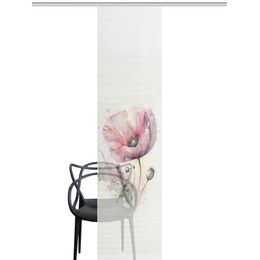 Schiebegardine HEINE HOME, B:60cm H:245cm, rosa, Polyester, Gardinen