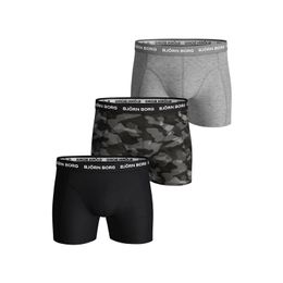Björn Borg BJÖRN BORG Herren Boxershorts "Boxershort 'BB Shadeline' 3er Pack", Gr. S, bunt, Obermaterial: 95% Baumwolle CO. 5% Elasthan EL., Unterhosen