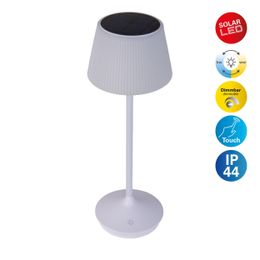 Näve NÄVE LED Tischleuchte "Solarleuchte / Akkuleuchte "EMMI"", 1, Ø 13cm H: 38cm, 1 Stk., weiß, Leuchten, Solarbetrieb, Akkubetrieb, CCT,