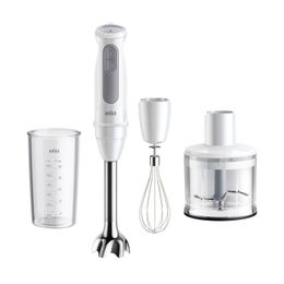 Braun Stabmixer "MultiQuick 5 MQ 50236 M - 1000 W, 21 Geschwindigkeiten, Schneebesen", B:6,8cm H:41cm T:6,8cm, grau, Mixer, Spritzschutz, 500 ml