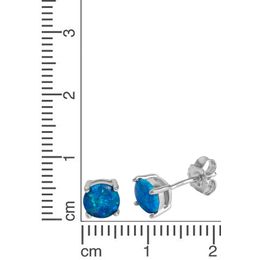 Firetti Damen Paar Ohrstecker "Schmuck Geschenk Silber 925 Ohrschmuck Edelstein Opal", 6mm, Silber 925 (Sterlingsilber), bunt, Silber 925