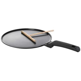 Schulte Ufer SCHULTE-UFER Cr&ecirc;pepfanne "Globus", &Oslash; 28cm, schwarz, Pfannen, Induktion