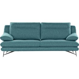 2-Sitzer Calia italia, B:180cm H:90cm T:96cm, blau, Sofas, "Cezanne, italienisches Designsofa mit erstklassigem Sitzkomfort", wahlweise mit