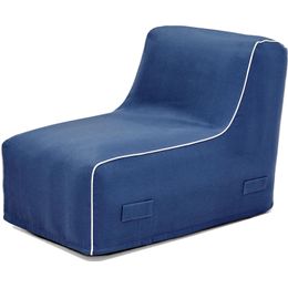 Loungesessel Jahnke, B:60cm H:70cm T:90cm, blau, Wohnzimmer, Sessel, "AIR LOUNGE", aufblasbar, Indoor & Outdoor, 60 cm Sitztiefe