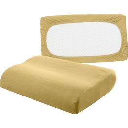 Kissenbezug bellana, B:80cm L:40cm, beige, Feinjersey, Obermaterial: 95% Baumwolle, 5% Elasthan, Kissenbez&uuml;ge, "Universal Jersey", passend f&uuml;r