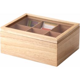CONTINENTA Teebox, B:17,5cm H:10cm, beige, Lebensmittelaufbewahrungsbeh&auml;lter, Handarbeit