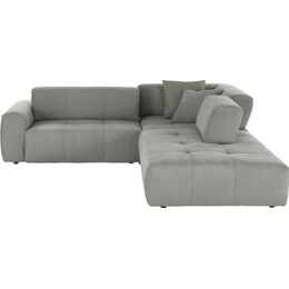 Ecksofa 3C CANDY, B:285cm H:74cm T:268cm, grau, 100% Polyester, Wohnzimmer, Sofas, "Yoshy Komfortsofa, bequem und modern, hochwertige