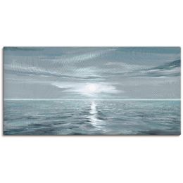 Wandbild Artland, B:150cm H:75cm, blau, Wohnzimmer, Bilder, "Eisblaues Meer", als Alubild, Outdoorbild, Leinwandbild, Poster, Wandaufkleber