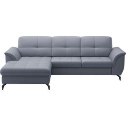 Sit & More Ecksofa SIT & MORE, B:262cm H:92cm T:164cmgraublau, Wohnzimmer, Sofas, "Zora"