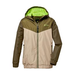 Killtec Jungen Outdoorjacke "KOS 288 BYS JCKT", beige, Gr. 164, Oberstoff: 100% Polyester, Futter: 100% Polyester, Jacken, Wasserdichte