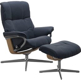 stressless "Mayfair" Set, Relaxsessel mit Hocker, mit Hocker, mit Cross Base, Gr&ouml;&szlig;e S, M & L, Holzakzent Eiche