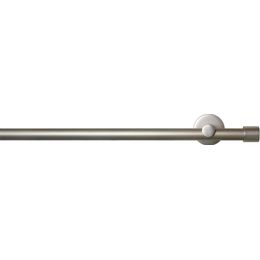 Gardinenstange Garesa, L:310cm &Oslash;:16mm, grau, Aluminium, Gardinenstangen, "SEFRA", Vorhanggarnitur,Innenlaufgarnitur, verl&auml;ngerbar, Endknopf Kappe