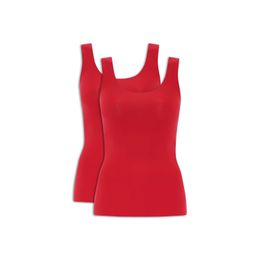Chantelle Damen Unterhemd "Unterhemd SOFTSTRETCH 2er Pack", rot, Obermaterial: 80% Polyamid PA. 20% Elasthan EL., Unterhemden