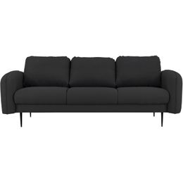 3-Sitzer Home Affaire, B:213cm H:81cm T:93cm, grau, Korpus/Basismaterial: 100% Polyester. Sitzfläche: 100% Polyester, Sofas, "Skidi", mit losen