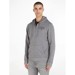Herren Hoodie "FZ HOODIE HWK", Tommy Hilfiger Underwear, Gr. XL, grau, Sweatware, Obermaterial: 50% Baumwolle, 50% Polyester, meliert, Sweatshirts,