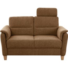 2-Sitzer Home Affaire, B:149cm H:89cm T:89cm, braun, 100% Polyester;Struktur (100% Polyester);Luxus-Microfaser in Lederoptik (100% Polyester), Sofas,