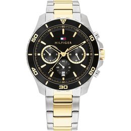 Tommy Hilfiger Herren Multifunktionsuhr "JORDAN", silber, Armbanduhren, Quarzuhr, Armbanduhr, Herrenuhr, Datum, Edelstahlarmband