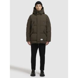 Khujo Herren Steppjacke "KANF", grün, Gr. L, unifarben, 85% Polyester, 15% Baumwolle, Jacken