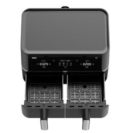Braun Heißluftfritteuse "TwinCook TD 5030 I BK", B:44cm H:32cm T:39cmschwarz, Fritteusen