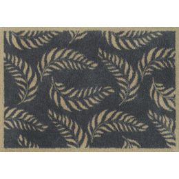 Fu&szlig;matte TURTLE MAT, B:60cm H:9mm L:85cm, bunt, Baumwolle, Flur, Teppiche, "Leaf Scroll"