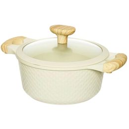 Bratentopf "Ran, Kochtopf antihaftbeschichtet und spülmaschinenfest", 2,4 l + Ø 20cm + Höhe 9,5cmbeige, RESTO KITCHENWARE, Töpfe, Geeignet für alle
