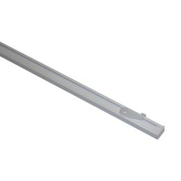 Vorhangschiene Gardinia, L:160cm, wei&szlig;, Aluminium, Gardinenstangen, "Aluminium-Vorhangschienen Set 1-Lauf Lucy", mit Bohren, Deckenmontage,