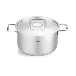Fissler Kochtopf "Fissler Pure Collection", 5,7 l + Ø 24cm + Höhe 18cm, silber, Töpfe, Made in Germany