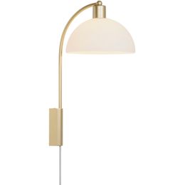 Nordlux Wandleuchte "Ellen 20", 1, Ø 20cm H: 43cm, 1 Stk., gold, Wohnzimmer, Leuchten