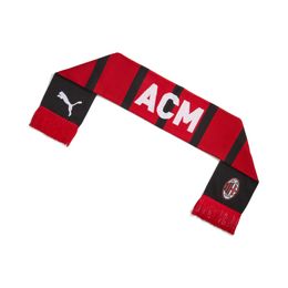 Puma Damen Schal "AC Milan Essentials Schal Unisex", rot, Obermaterial: 100% Polyacryl, Modet&uuml;cher