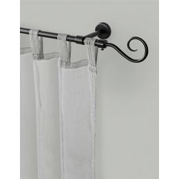 Gardinenstange Garesa, L:340cm &Oslash;:16mm, schwarz, Metall, Wohnzimmer, Gardinenstangen, "KROKUR", Vorhanggarnitur, verl&auml;ngerbar, Wandmontage, Spirale,