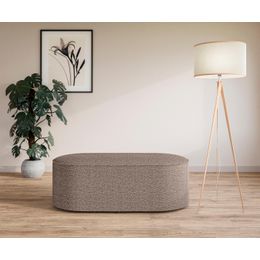Polsterhocker OTTO HOME, B:142cm H:48cm T:70cm, grau, 100% Polyester, Hocker, "EIVIND Sitzhocker, Maße: B/T/H: 142/70/48 cm", auch in Bouclé und