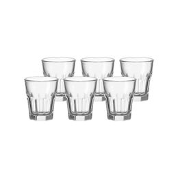 Leonardo Schnapsglas "Schnapsgläser Rock 50 ml 6er Set transparent", transparent, Trinkgefäße