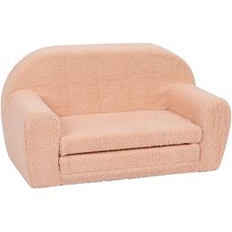 KNORRTOYS Kinder Sofa "Soft, plush beige", B/H/T: 77cm x 42cm x 34cm, Baumwolle, beige, B:77cm H:42cm T:34cm, Sofas, für Kinder; Made in Europe