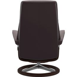 stressless "View" Set, Relaxsessel mit Hocker, mit Signature Base, Gr&ouml;&szlig;e M,Gestell Braun