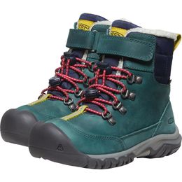 Keen Mädchen Winterstiefel "KANIBOU WP", Gr. 25, grün, Leder, Textil, Schuhe, wasserdicht