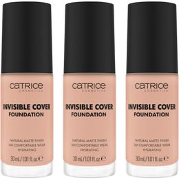 Catrice Damen Foundation "Invisible Cover Foundation", 90ml, beige, Teint-Kosmetika, mit langanhaltendem Finish