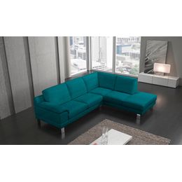 Ecksofa Egoitaliano, B:240cm H:84cm T:212cm, blau, Wohnzimmer, Sofas, "Shakira, Design und Sitzkomfort auf hohem Niveau, tolle Details", mit