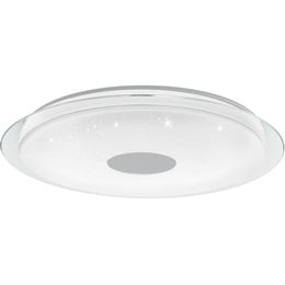 Eglo Deckenleuchte "LANCIANO-Z Deckenlampe weiß, Tuneable White, ZibBee 3.0, Sternenhimmel", Ø 77 H: 9,5cm, 1 Stk., weiß, Wohnzimmer, Leuchten,