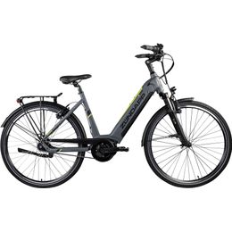 Zündapp ZÜNDAPP E-Bike "X600", 50cm, 28 Zoll (71,12cm), grau, Elektrofahrräder, Pedelec, Elektrofahrrad für Damen u. Herren